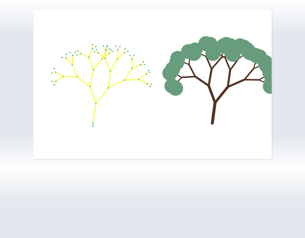 Html5 Canvas弹性拖动大树摇摆动画特效