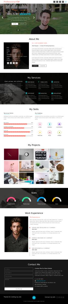 个人网站模板_个人网站html模板_个人网站psd模板_个人网站模板下载_17素材网