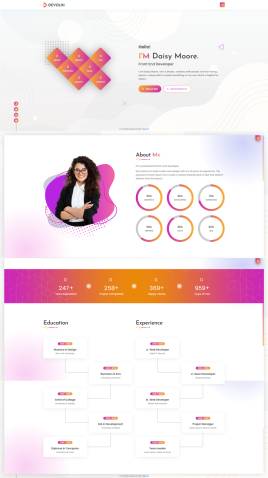 个人网站模板_个人网站html模板_个人网站psd模板_个人网站模板下载_17素材网