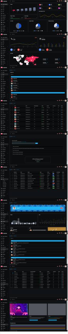 bootstrap管理框架，紫色ui后台界面-17素材网
